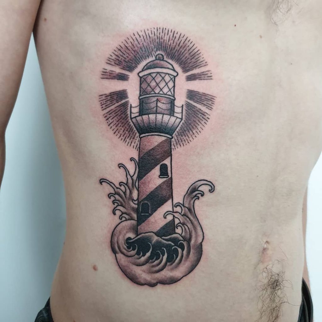 [UPDATED] 40 Enduring Lighthouse Tattoo Design