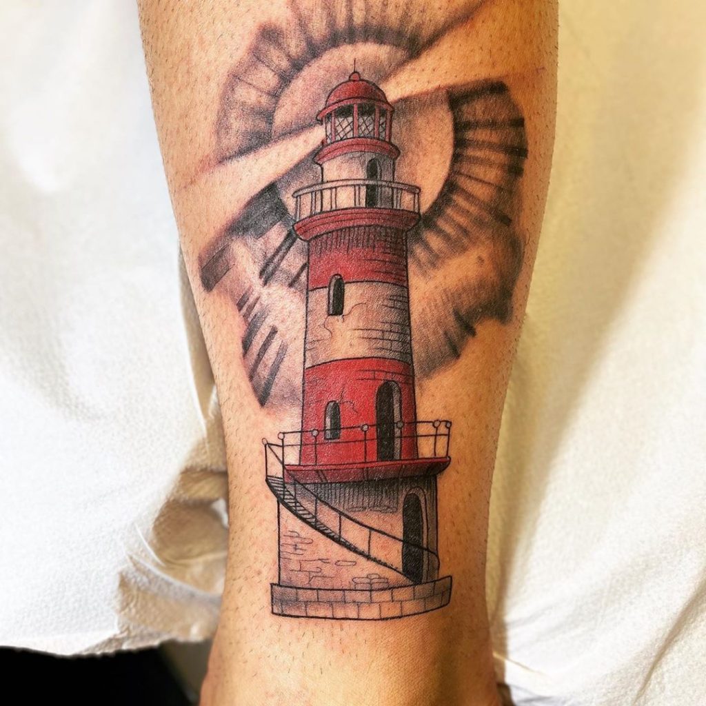 [UPDATED] 40 Enduring Lighthouse Tattoo Design