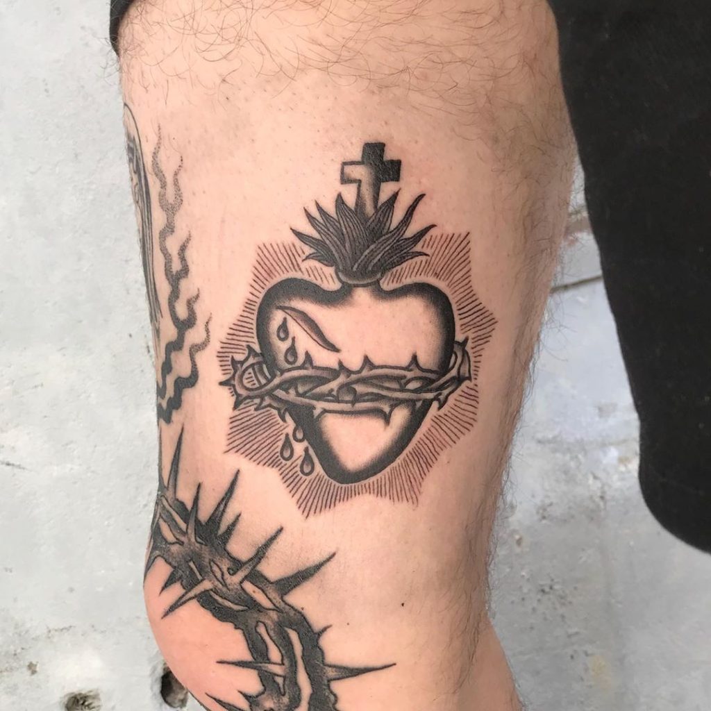 [UPDATED] 44 Sacred Heart Tattoo Designs