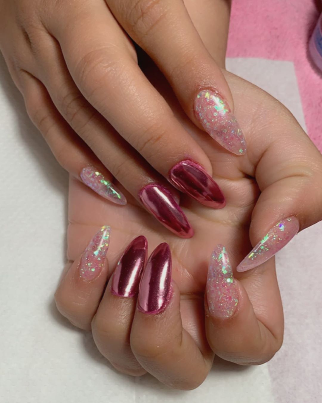 UPDATED 40 Fantastic Pink Chrome Nails August 2020 UPDATED 40 Fantastic Pink Chrome Nails August 2020